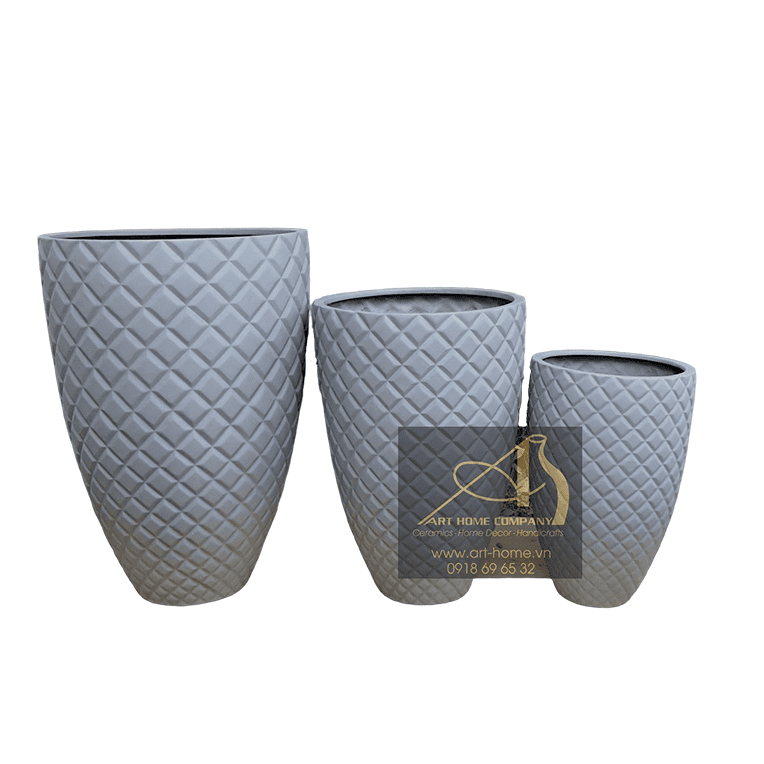 POLY POTS, POLY FIBER POTS, COMPOSITE POTS, FIBERGLASS POTS